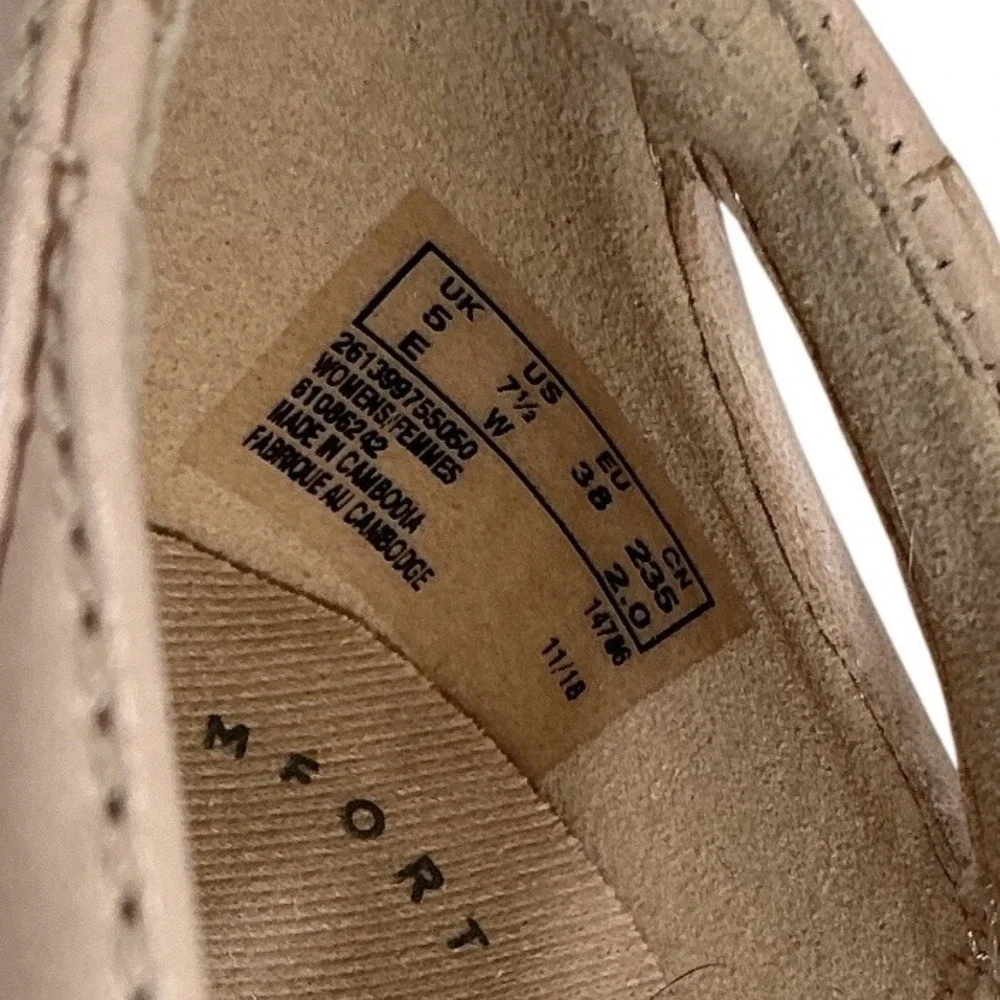 Clarks | Shoes | Clarks Collection Gracelin Maze Nude Beige Leather ...